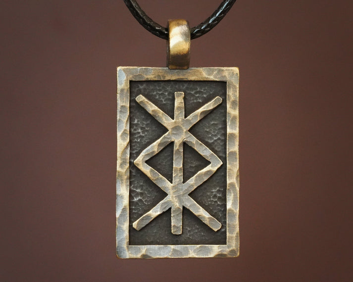 Bind Rune Protection Necklace Viking Elder Futhark Celtic Norse Jewelr ...