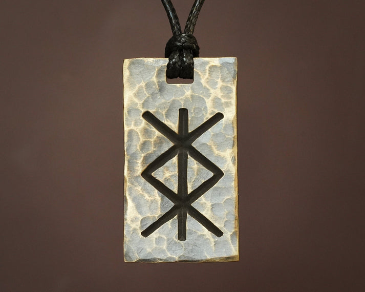 Bind Rune Protection Necklace Viking Elder Futhark Celtic Norse Jewelr ...