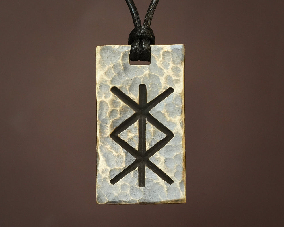 Bind Rune Protection Necklace Viking Elder Futhark Celtic Norse Jewelr ...